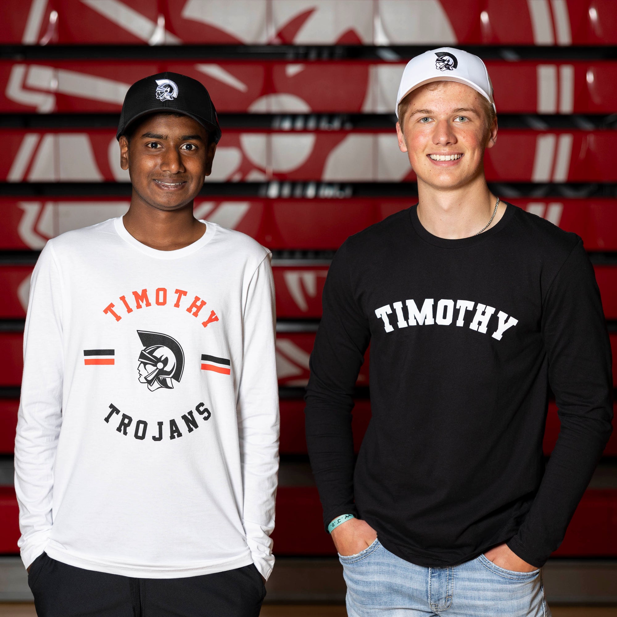 Trojan Head American Flag Hat (Black or White) – Timothy Christian Schools